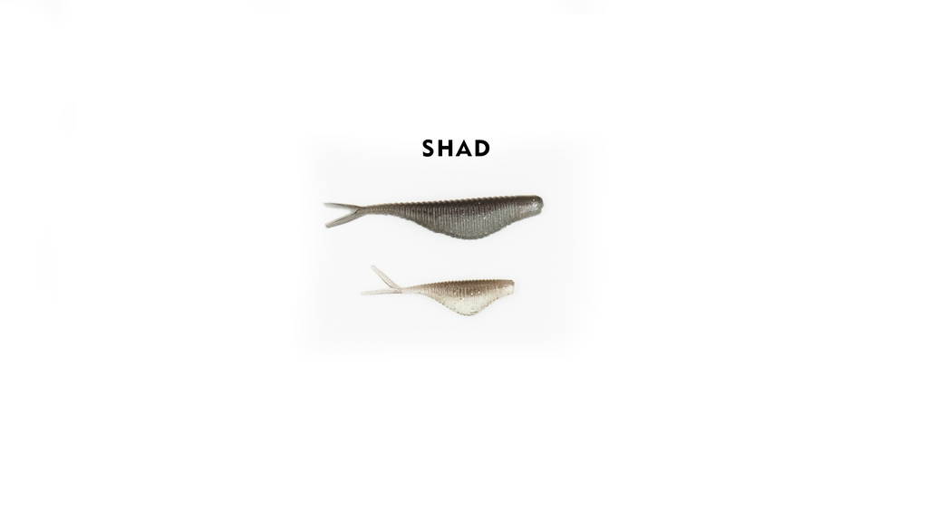 Stealth Shad - 3 inch or 2.25 inch – Bass Munitions Lures